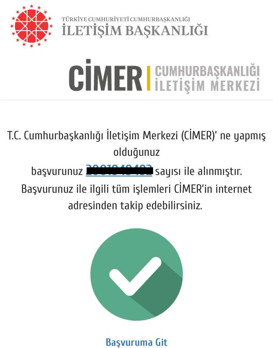 Ci̇Mer Şikayet Dilekçesi Örneği – YGDYQY